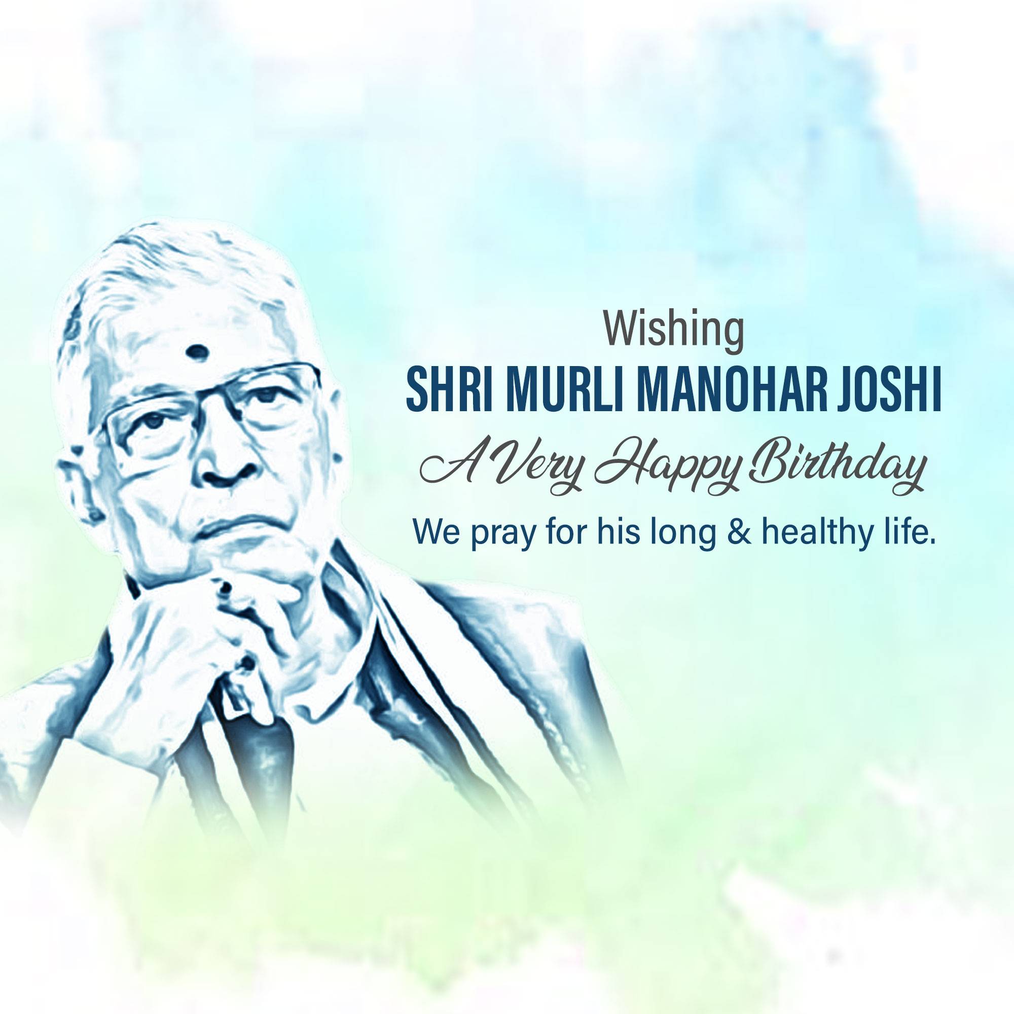 Murli Manohar Joshi Birthday Wishes Images And Poster Download